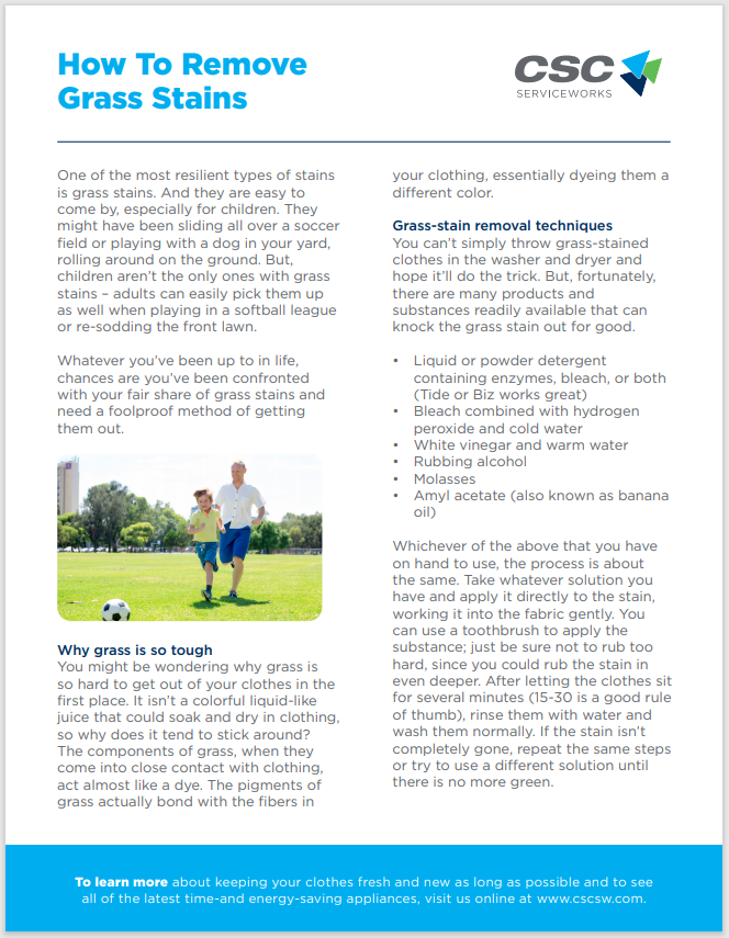 How to Remove Grass Stains – One tap away